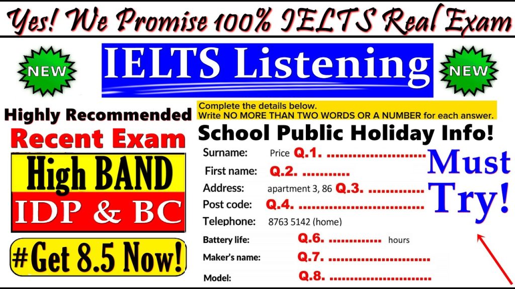 IELTS LISTENING PRACTICE TEST 2024 WITH ANSWERS | 12.12.2024 – HASH IELTS